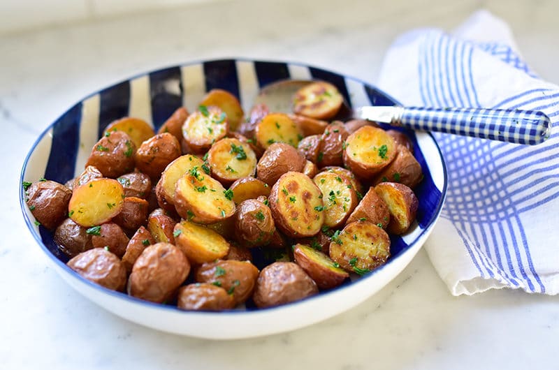 Roasted New Potatoes with Mint - Maureen Abood
